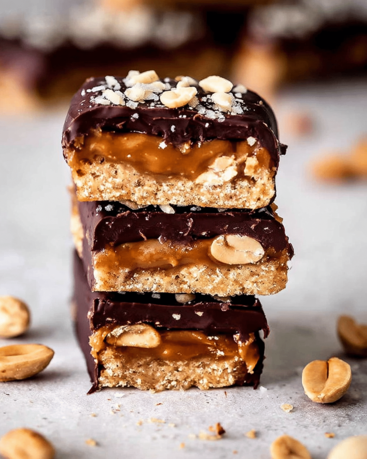 No Bake Snickers Bars – The Best 6-Ingredient Healthy Treat