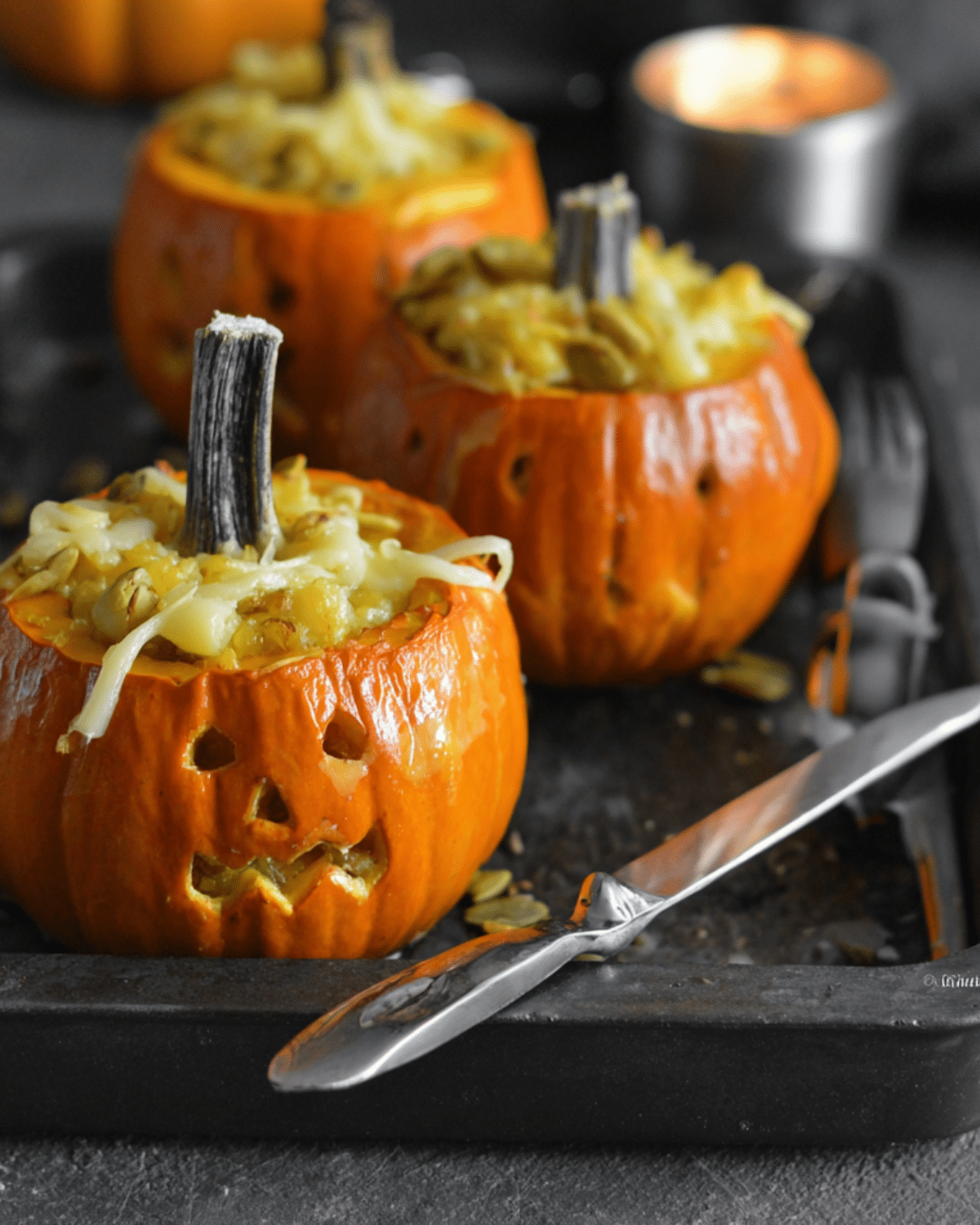 Pumpkin Jack ’n Cheese Bowls – Best Halloween Dinner Idea