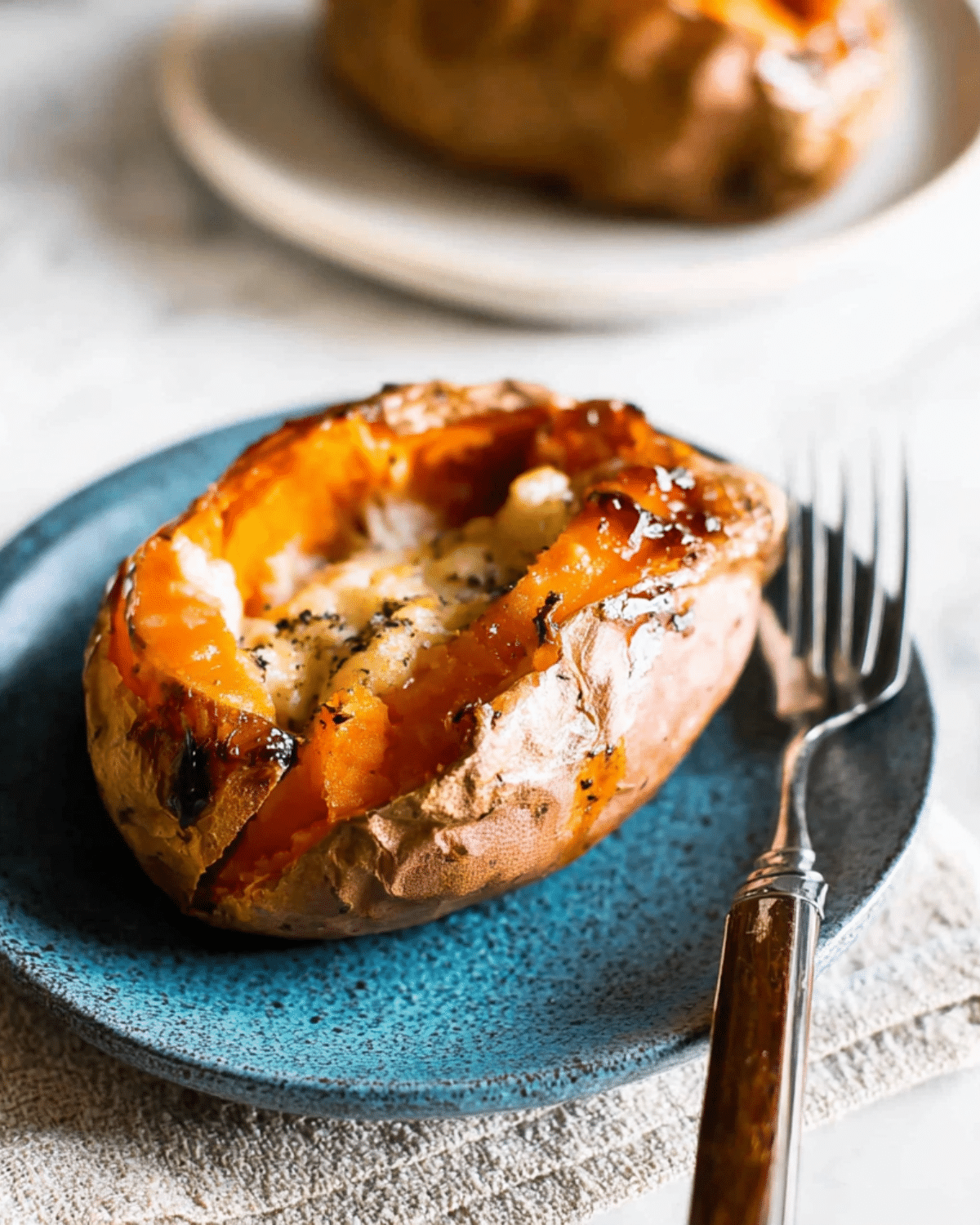 Baked Sweet Potato – The Best Crispy & Creamy Oven Recipe