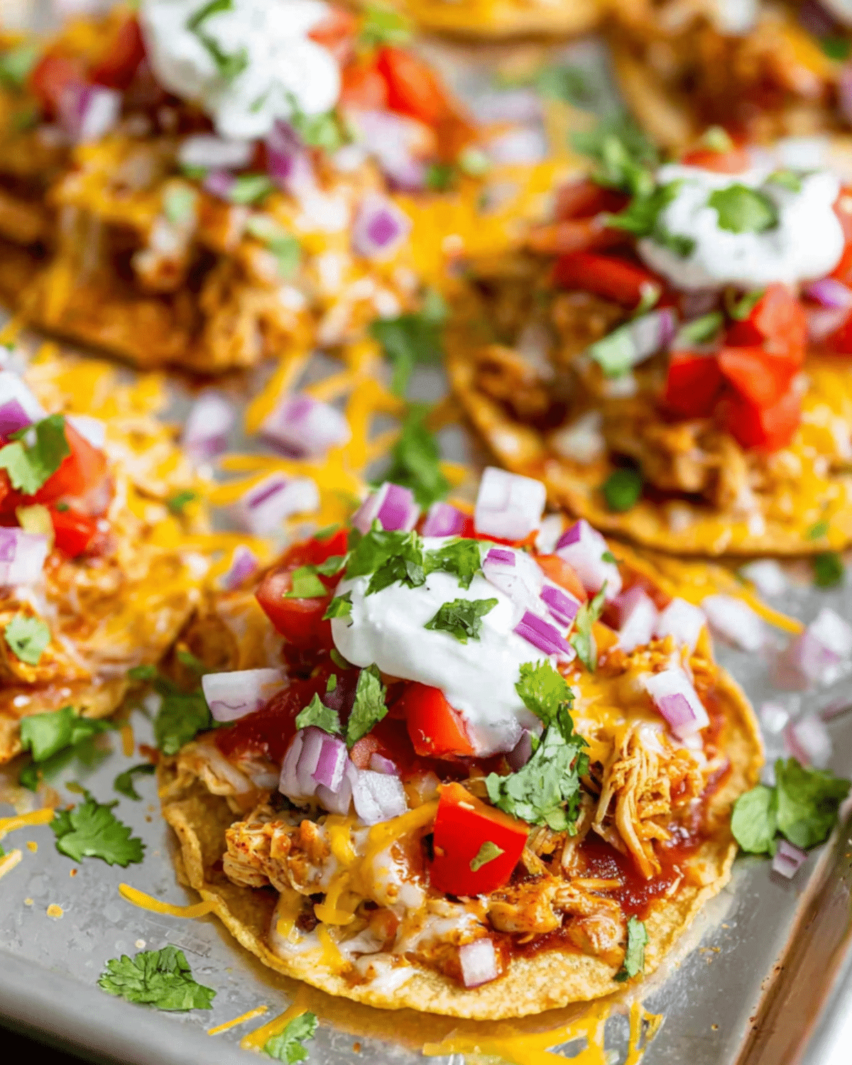 Mini Chicken Sheet Pan Tostadas – The Best 30-Minute Dinner