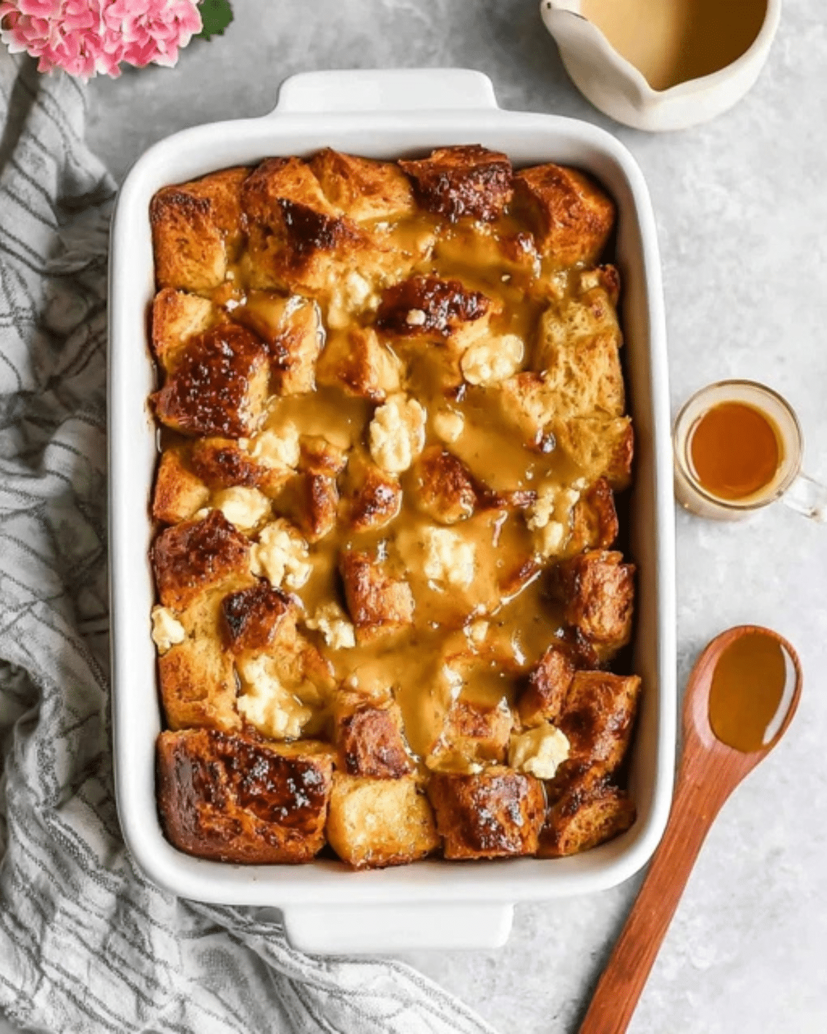 Fluffy Bread Pudding – Easy, Buttery, and Comforting Dessert