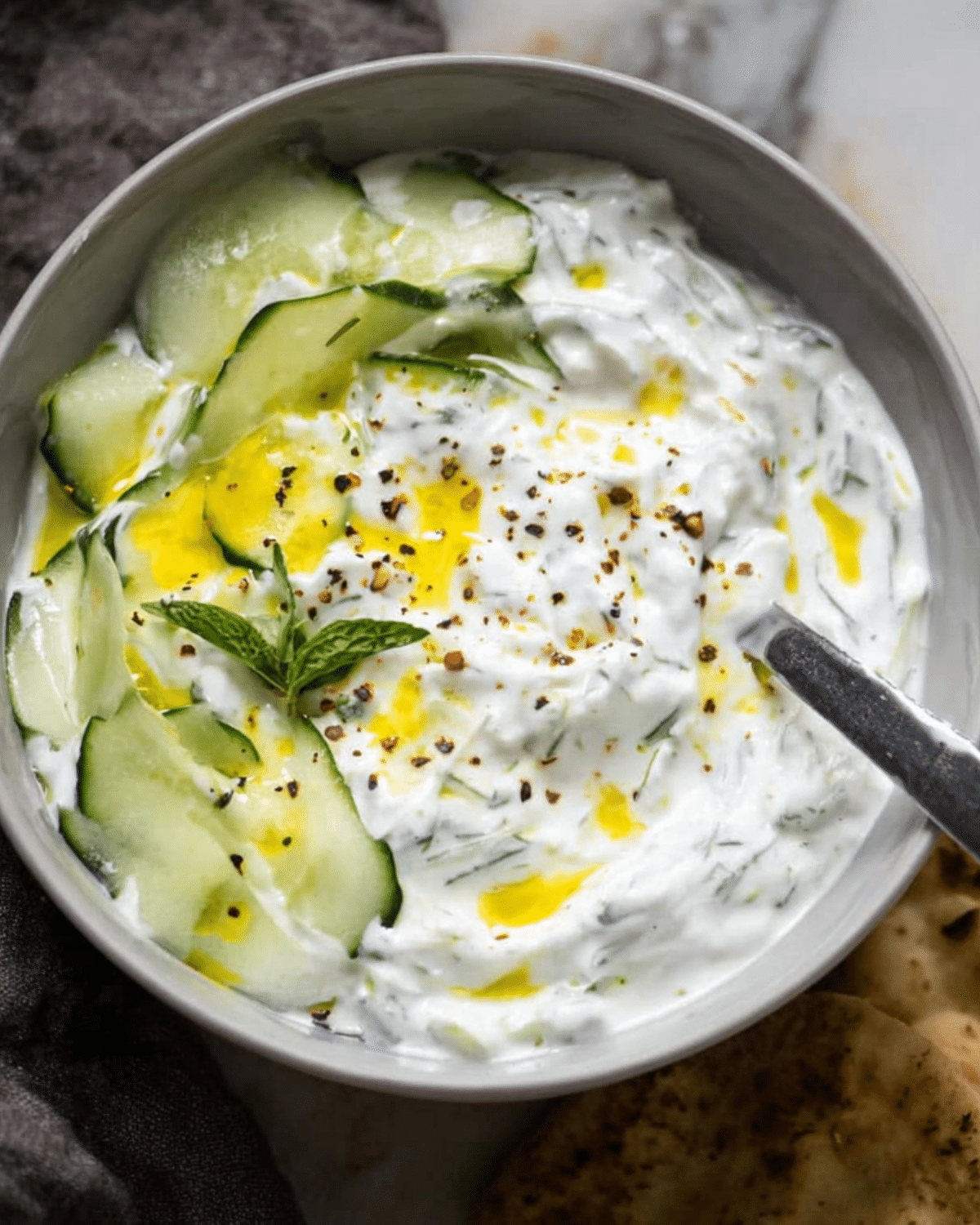 Healthy Tzatziki Sauce – The Best Light and Creamy Greek Dip ...