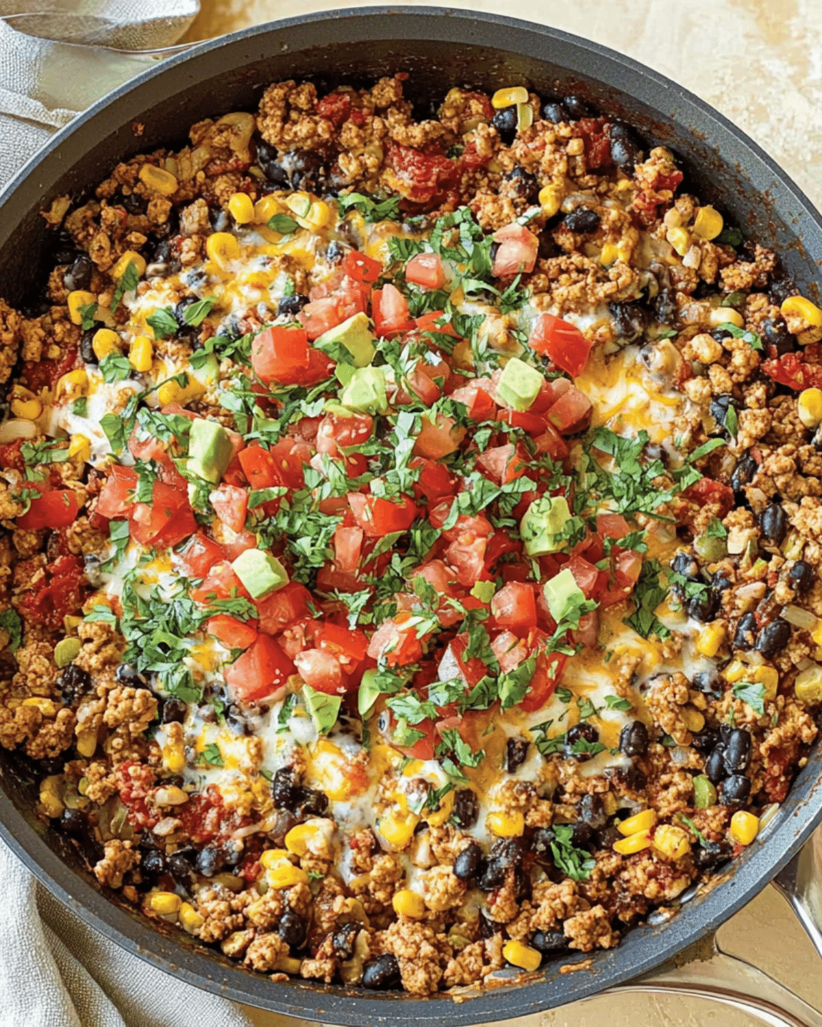 Ground Turkey Taco Skillet – Easy 20-Minute One-Pan Dinner Packed with ...