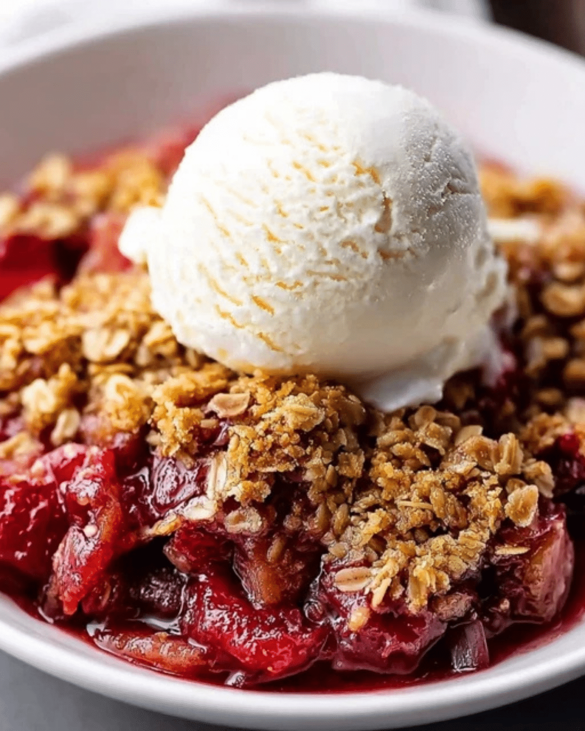 Easy Rhubarb Crisp – Simple Homemade Rhubarb Dessert