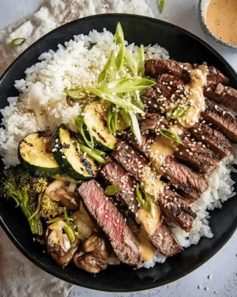 Grilled Steak and Rice Bowl – Quick and Delicious Meal