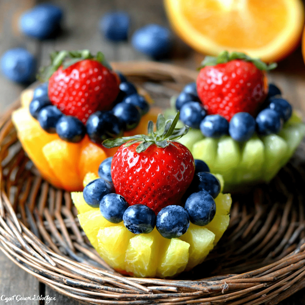 Easter Basket Fruit Cups Fresh and Easy Spring Treat