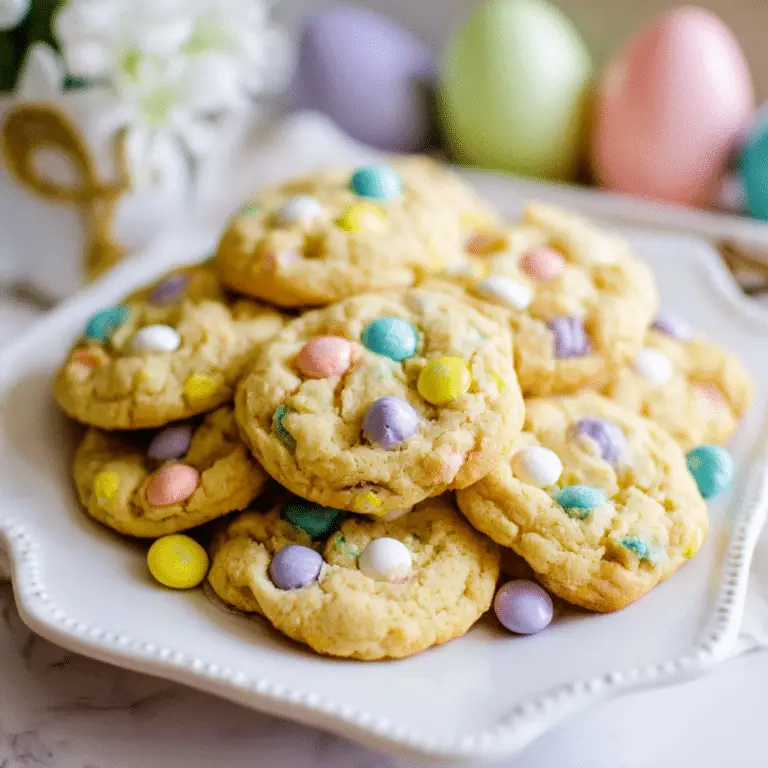 Easter M&M Cookies Soft Chewy Easy Recipe
