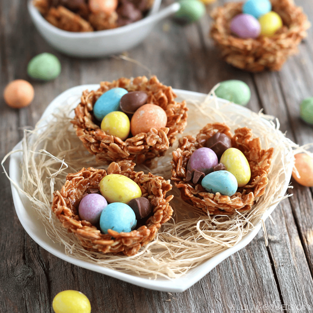 No-Bake Easter Nests Easy Cute Holiday Treat