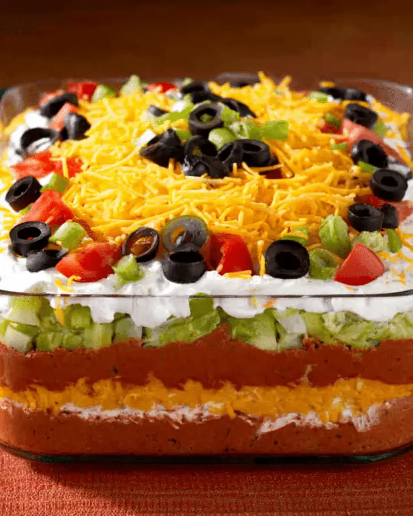 7 Layer Dip Best Easy Party Appetizer Recipe
