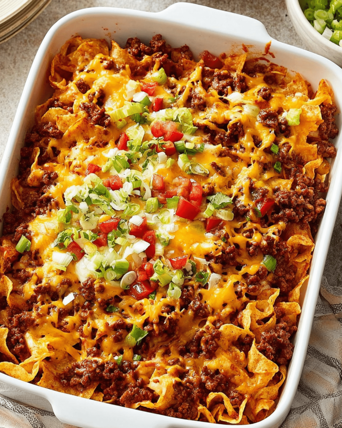 Walking Taco Bake The Best Easy and Cheesy Taco Casserole